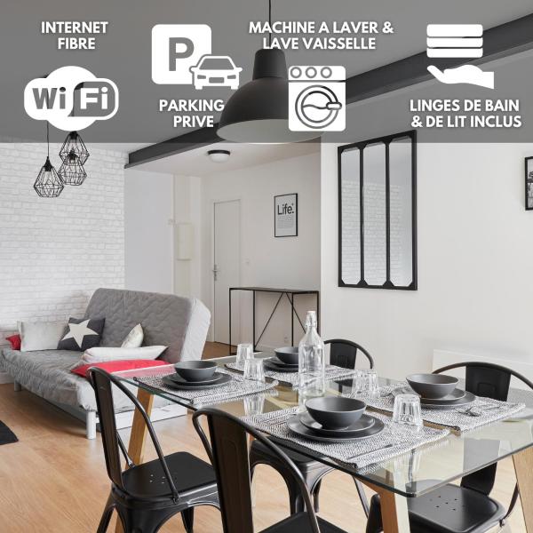 New-york New-york : Fibre Wifi/linge/parking - Châteaubriant