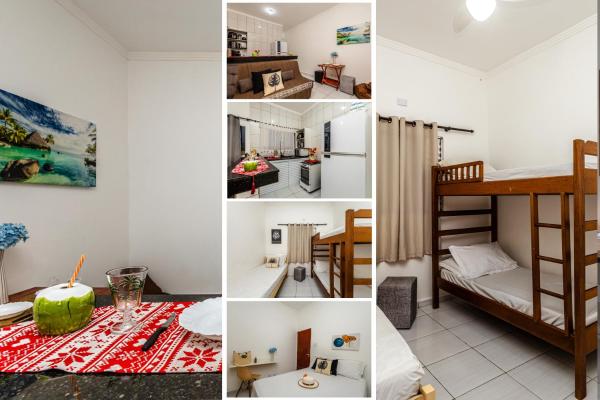 Casa Condomínio Com Ar Condicionado, Churrasqueira, Wi Fi 250mb E Estacionamento Grátis - Praia Grande