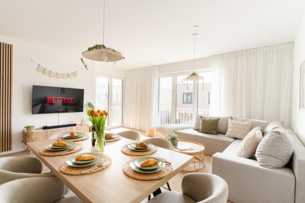 Premium-apartment Mit Balkon - Perfekt Für Familien, Gruppen Und Geschäftsreisende - Zaya Stays - Leipzig