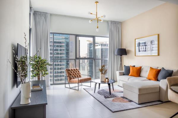 Silkhaus Stylish 1bdr | Pool & Gym | High Floor - United Arab Emirates