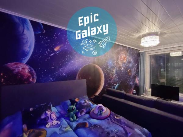 Uusi Epic Galaxy Hiekkasärkät - Sisältää Liinavaatteet - Finland