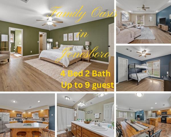 Family Oasis In Jonesboro 4bd 2ba House - Jonesboro, AR