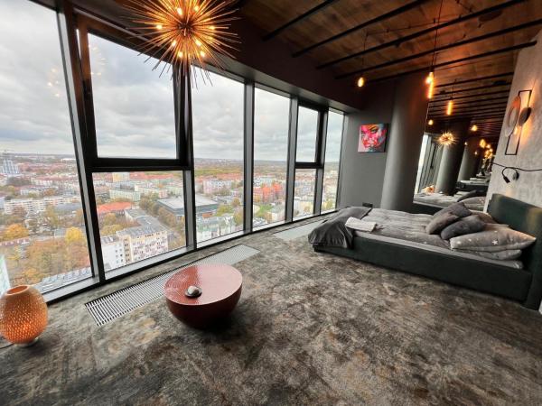 Hanza Tower Apartment - 22 Floor, Swimming Pool & Spa - Szczecin