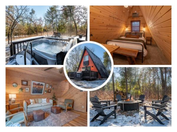 Timber Haven Aframe Cabin - Brand New Hot Tub - Wisconsin