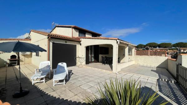 Belle Villa D'angle Climatisée, Residence Tamaris, Wifi, 2 Chambres 4 Couchages Portiragnes Plage Lrtamm1 - Portiragnes