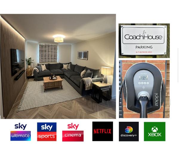 Luxury Coach House - Air Con - Sky Sports Cinema - Evcharger - Suffolk
