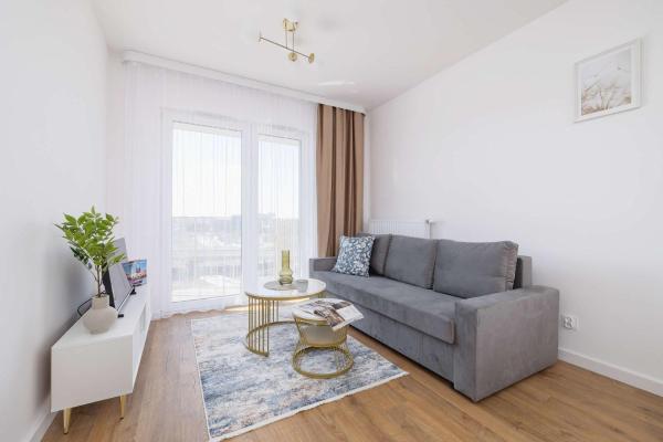 Jasny Apartament Z Umeblowanym Balkonem W Krakowie Blisko Stawu By Noclegi Renters - Cracovia