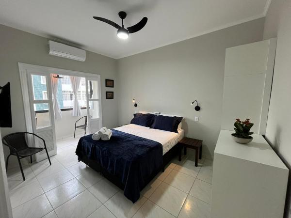 Apto Com 2 Varandas, Vista Para O Mar E Ac - Santos