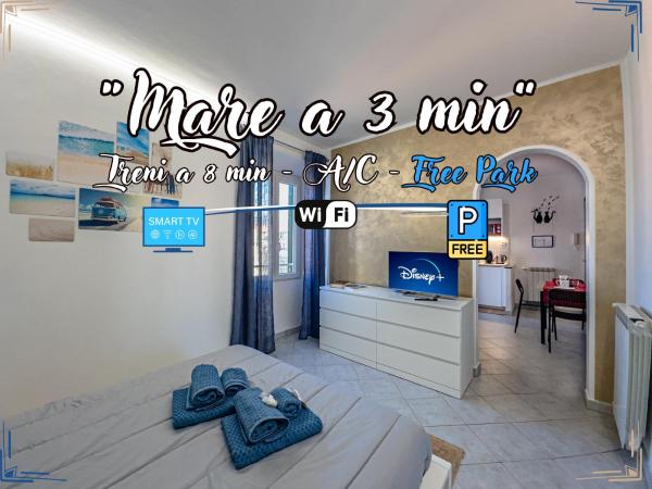 Sea 3 Min - Trains 8 - Min - Free Wifi - Ac - Albisola Superiore