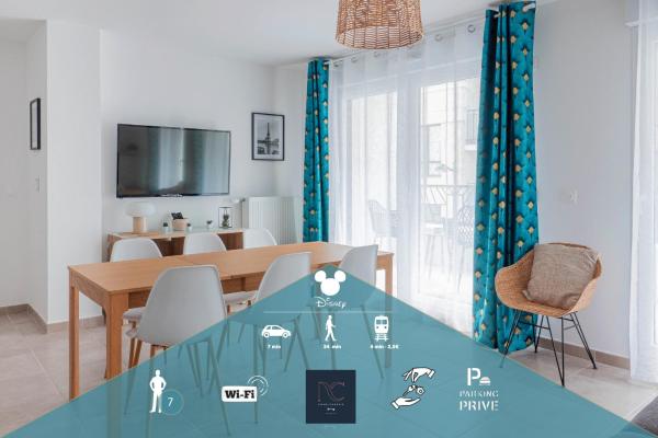 Disneyland-paris,7pers, Wifi, Parking, - Disneyland Paris