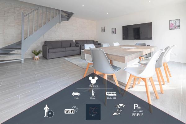 *Disneyland-paris* 9 Pers, 2 Parkings, Wifi, Ac - Esbly