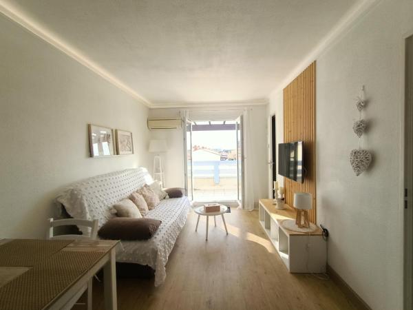 Beau T2 Climatisé Avec Terrasse Et Parking - Fr-1-799-49 - Le Barcarès