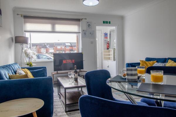Spacious 2-bed City Home Free Parking & Stadiums - Glasgow