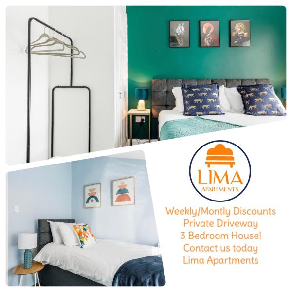 Weekly Monthly Deal-4 Beds-large House-driveway By Lima Apartments Ltd - Southbourne