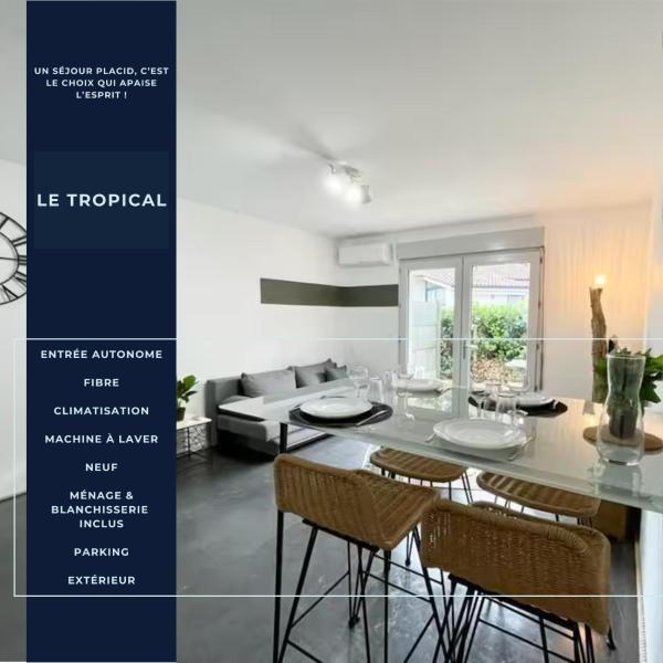 Le Tropical - Clim - Terrasse - Parking - Spacieux - Mont-de-Marsan
