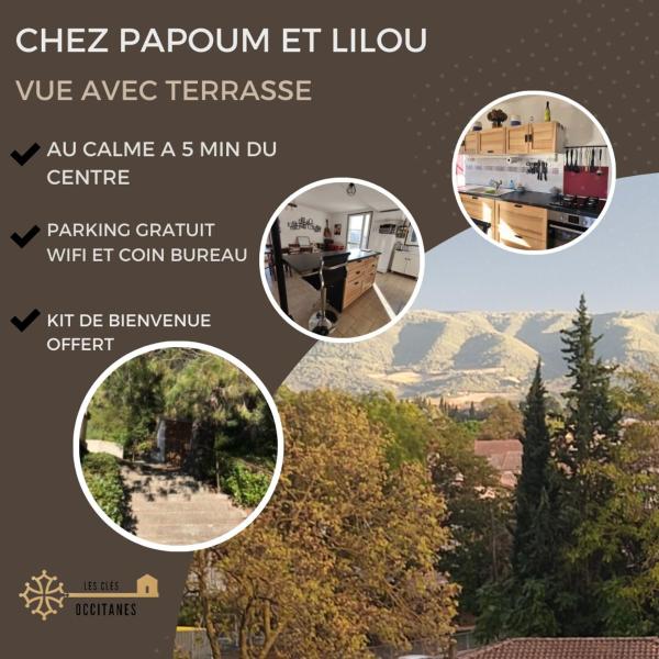 Chez Papoum Et Lilou, Vue Imprenable Avec Terrasse Au Calme - Limoux