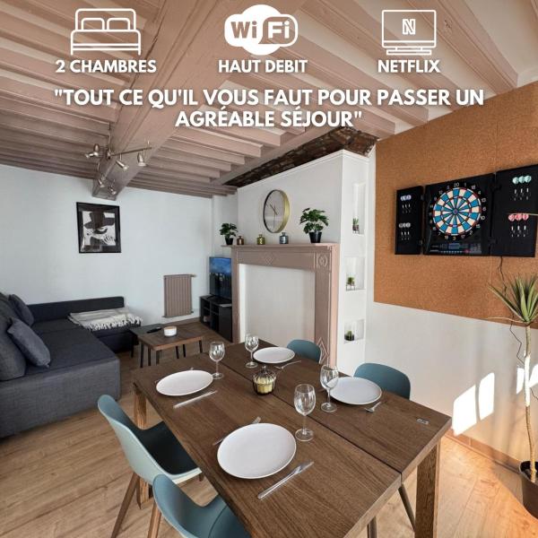 Maison 2ch - Netflix - Fléchettes - Hyper Centre - Douai
