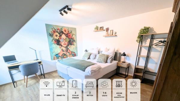 Basilika One, Fewo Für Bis Zu 6 Pers Mit 2 Schlafzi, Balkon Und Tiefgaragenstellplatz - Weingarten