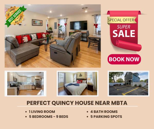 284 - 5br Boston - Peaceful Stay Near Clipper - Quincy, MA