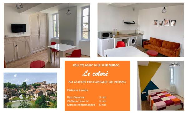 Le Coloré- T2 Confortable Avec Vue Sur Nérac - Nérac