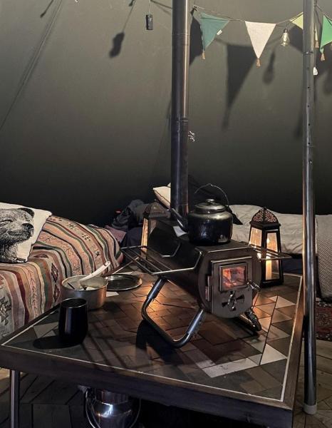 Remote Lakeside Bell Tent With Outdoor Sauna In Finland - Karkkila