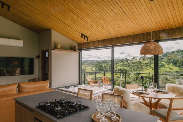 Elegante Bangalô De Campo 1- Taquaras Huts - Águas Mornas