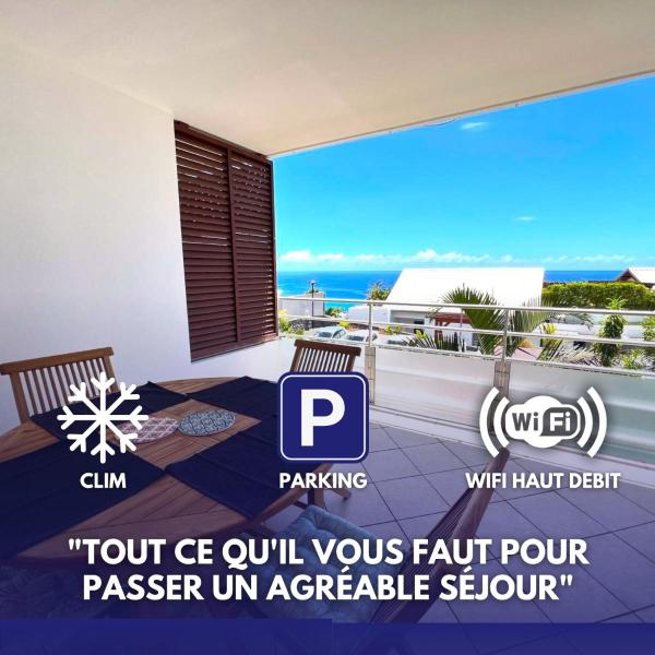 Le Blue Ocean - Vue Mer - Parking - Clim - Wifi - Saint-Gilles les Bains