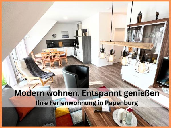 Ferienwohnung "Atlantis" Papenburg Balkon Einbauküche Neubau 74 Qm Free Wifi 2 Schlafzimmer 4 Personen - Papenburg