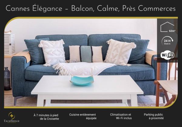 Cannes Elegance – Balcony & Quiet Near Shops - Cannes