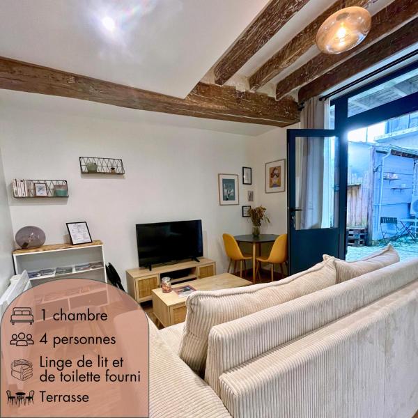 La Cour Chartraine - Cosy Appartement Avec Cour Extérieur à Blois - Blois