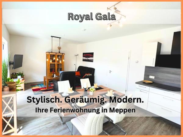 Ferienhaus "Royal Gala" Meppen Ebenerdig Carport Terrasse Neubau Netflix Free Wifi 2 Schlafzimmer Küche Gästewc - Meppen