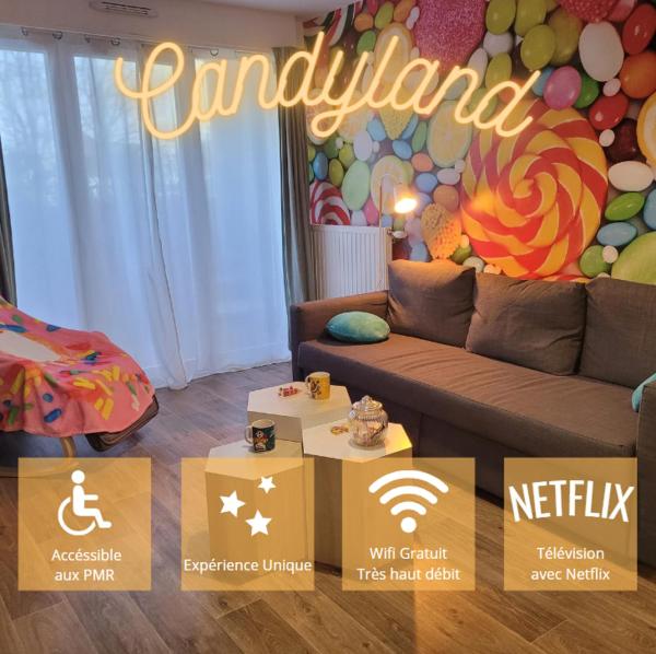 Candyland-20min Disney-famille - ibis Styles Meaux Centre