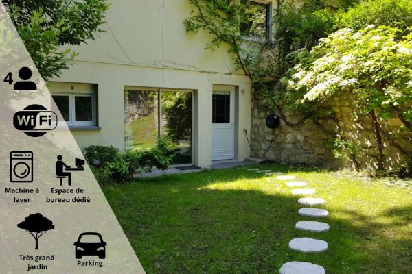 Appartement T2 Au Calme - Wifi Rapide, Parking & Bureau - L'Isle-Adam