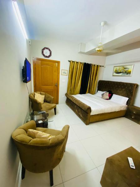 1 Bedroom Studio Apartment With Separate Kitchen Islamabad-hs Apartments - Islamabad