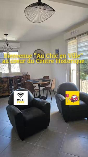 Le "Chic En Ville" Centre Historique, Climatisé, Wifi, Parking Sous-sol Inclus - Bergerac