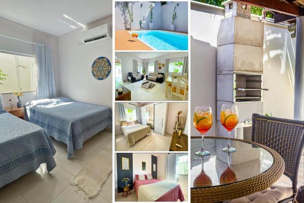 Casa Privativa De 3 Quartos Com Piscina Com Aquecimento Solar A 800m Das Praias De Taperapuan, Ar Condicionado, Wifi 110mbps, Churrasqueira, Garagem Para 02 Carros - Porto Seguro