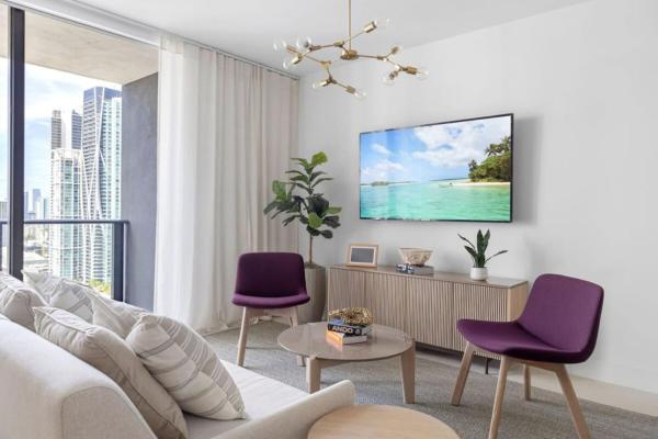 3002 Downtown Miami Apt In Front Of Kaseya Center With Gym And Pool - Miami Beach