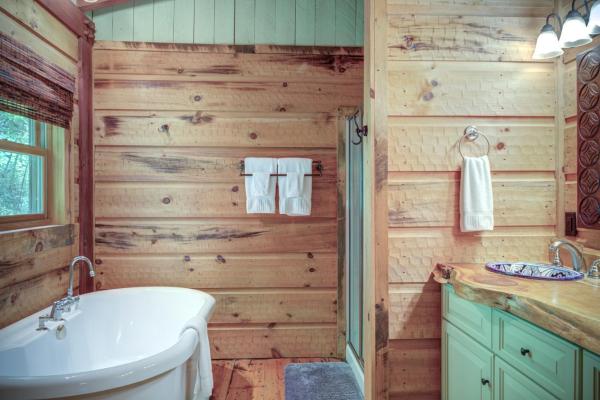 Firepit Log Cabin Views Fireplace Pet Friendly - North Carolina