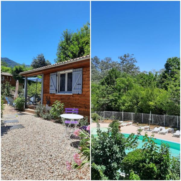 Sud Ardeche Joli Chalet Clim Piscine Rivière Le Cerf Village Du Serre - Ardèche