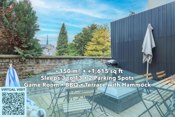 Grande Amiénoise Hyper-centre, 2 Parkings, Terrasse, Vue, Bbq, Hamac, Salle De Jeux - Amiens