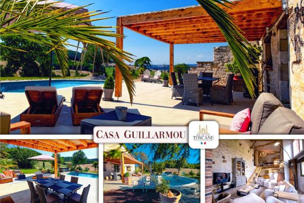Casa Guillarmou - ÉVasion Enchantée Avec Piscine Chauffée, Spa & Clim - Vue Exceptionnelle - Gaillac
