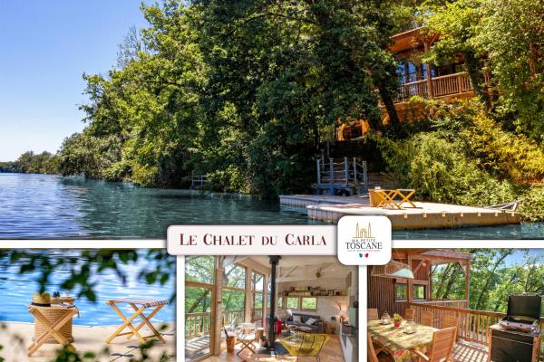 Détente Au Bord De L'eau - Le Chalet Du Carla Avec Spa Et Ponton Privé - Tarn