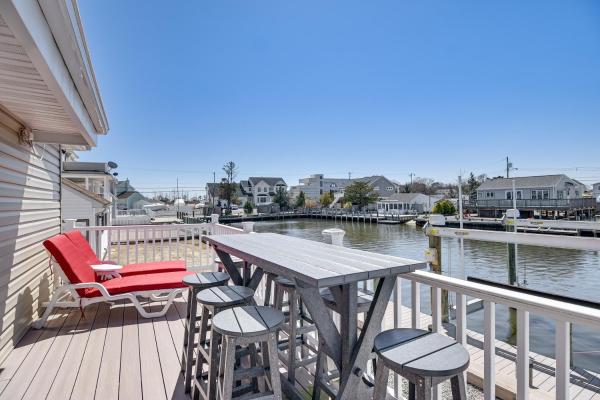 Bayfront Home W/ Boat Dock & Deck In Forked River - New Jersey