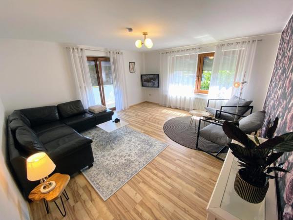 4 Zimmer Wohnung, 6 Bed, Küche, Waschmaschine, Wlan, Garden, Free Parking - Trostberg