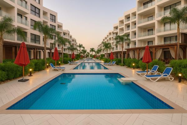 Modern Chalet In Port Said With Stunning City And Garden Views - Mısır