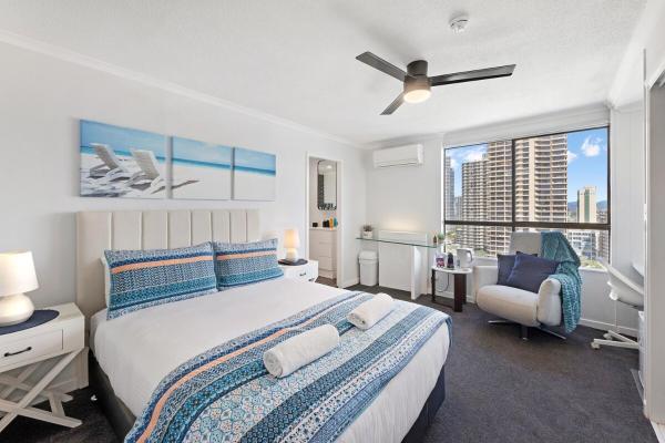 Beach Studio Ocean Views Level 17 Pool Gym Sauna - Surfers Paradise