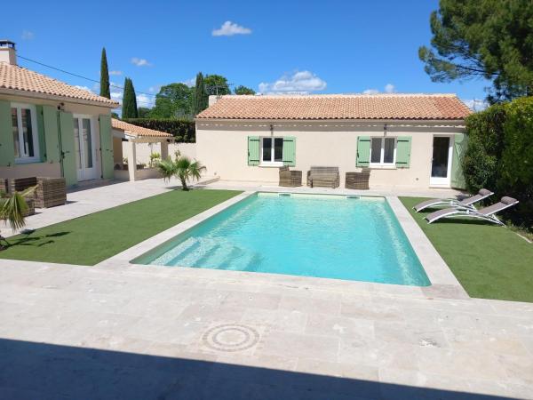 Villa Césarine 4 éToiles, 8 Pers, 4 Chambres, Piscine Privée, Poolhouse, Clim - Bagnols-sur-Cèze