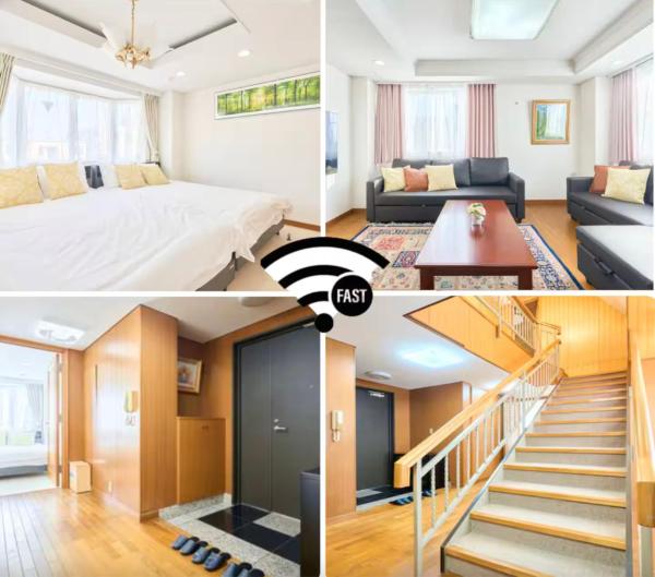 L-large 3bedroom Luxury Condo, 140sqm Max 19 Ppl, 7mins Walk To Station, Elevator,quitearea - 도쿄도