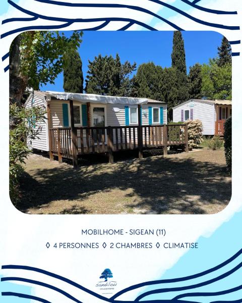Mobilhome - 4 Personnes - 2 Chambres - Climatise - Leucate