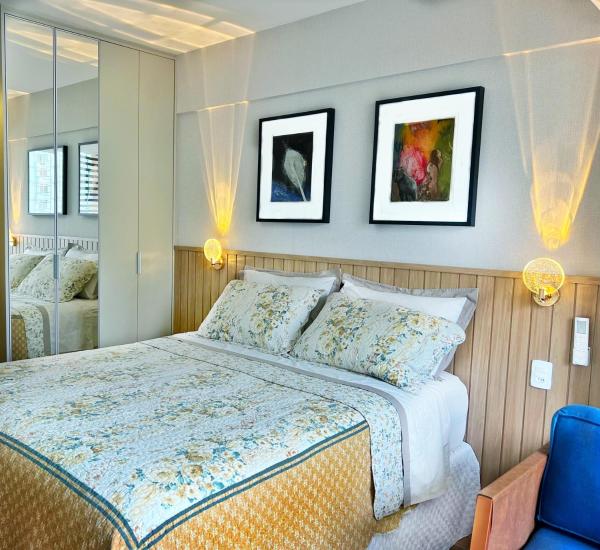 Conforto E Vista Incrível - Studio Com Rooftop, Piscina Vista Mar E Academia - Barra
